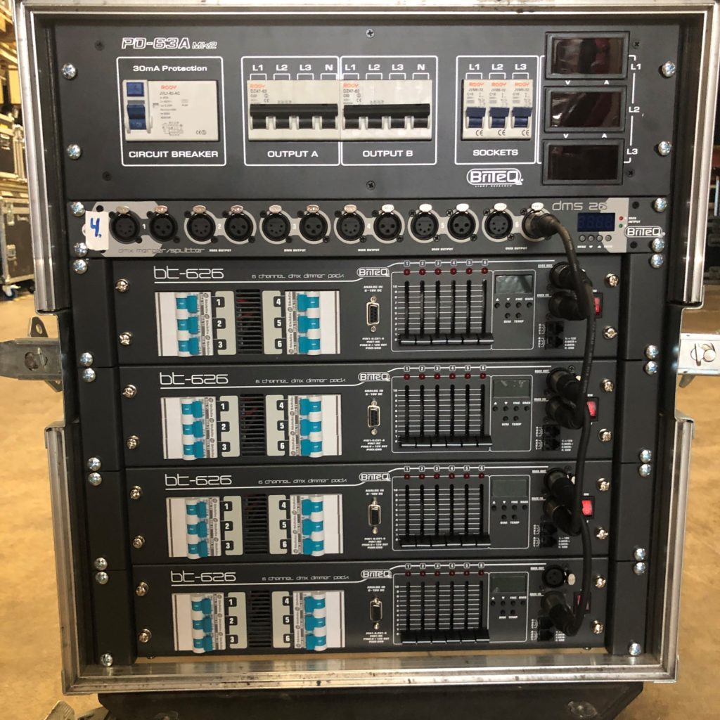 Hyra DIMMER-RACK BRITEQ CUSTOM (24x16A) ? - Kontakta Eventkraft